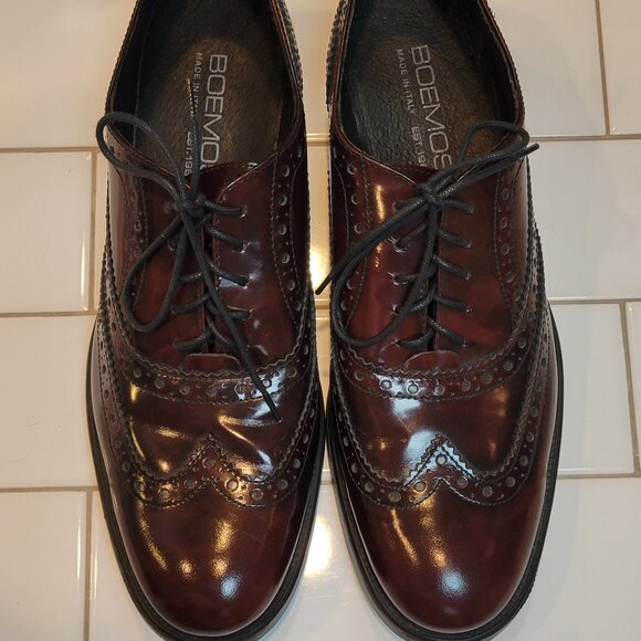 Boemos | Shoes | Boemos Leather Wingtip Oxford Size | Poshmark